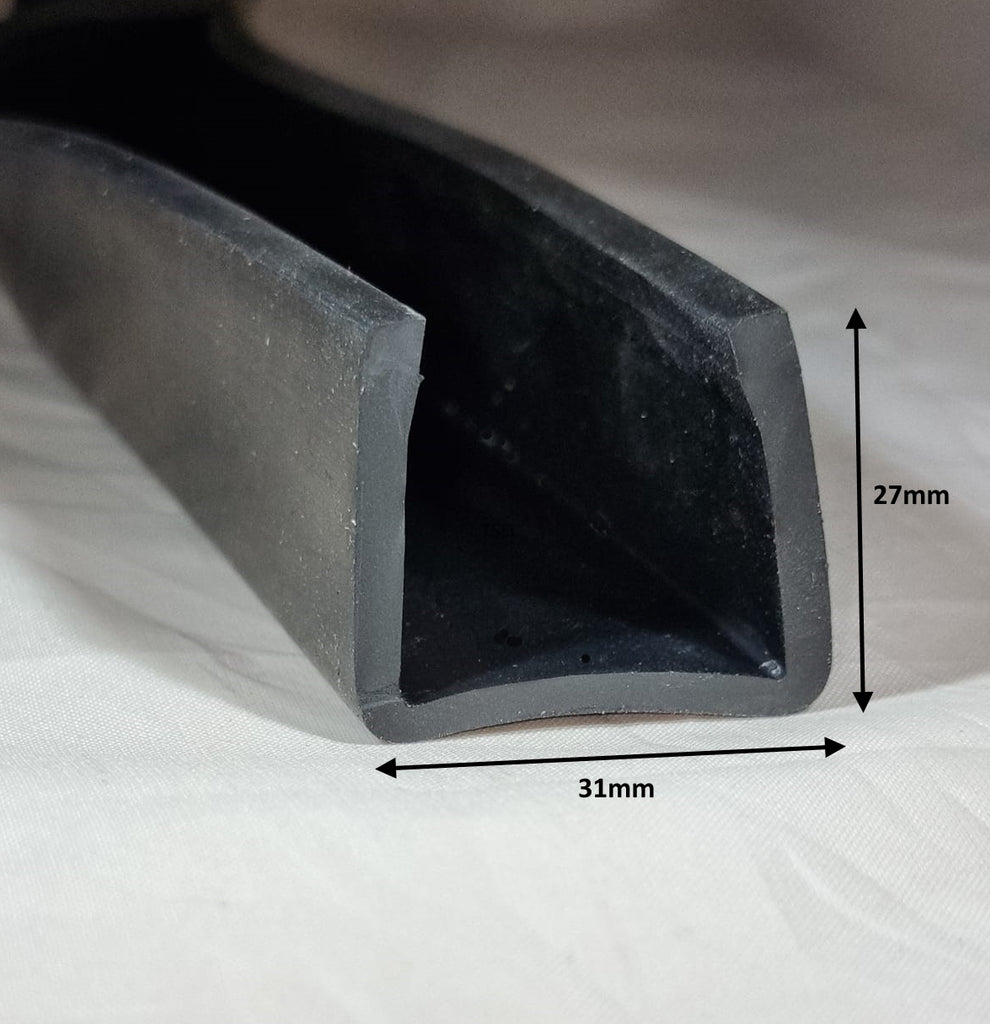 TSEC1538 Large Square Channel EPDM Rubber (3mtr Lengths) — The Seal ...